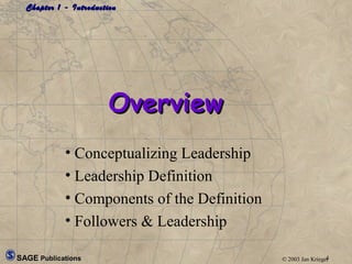 Chapter 1 of Leadership | PPT