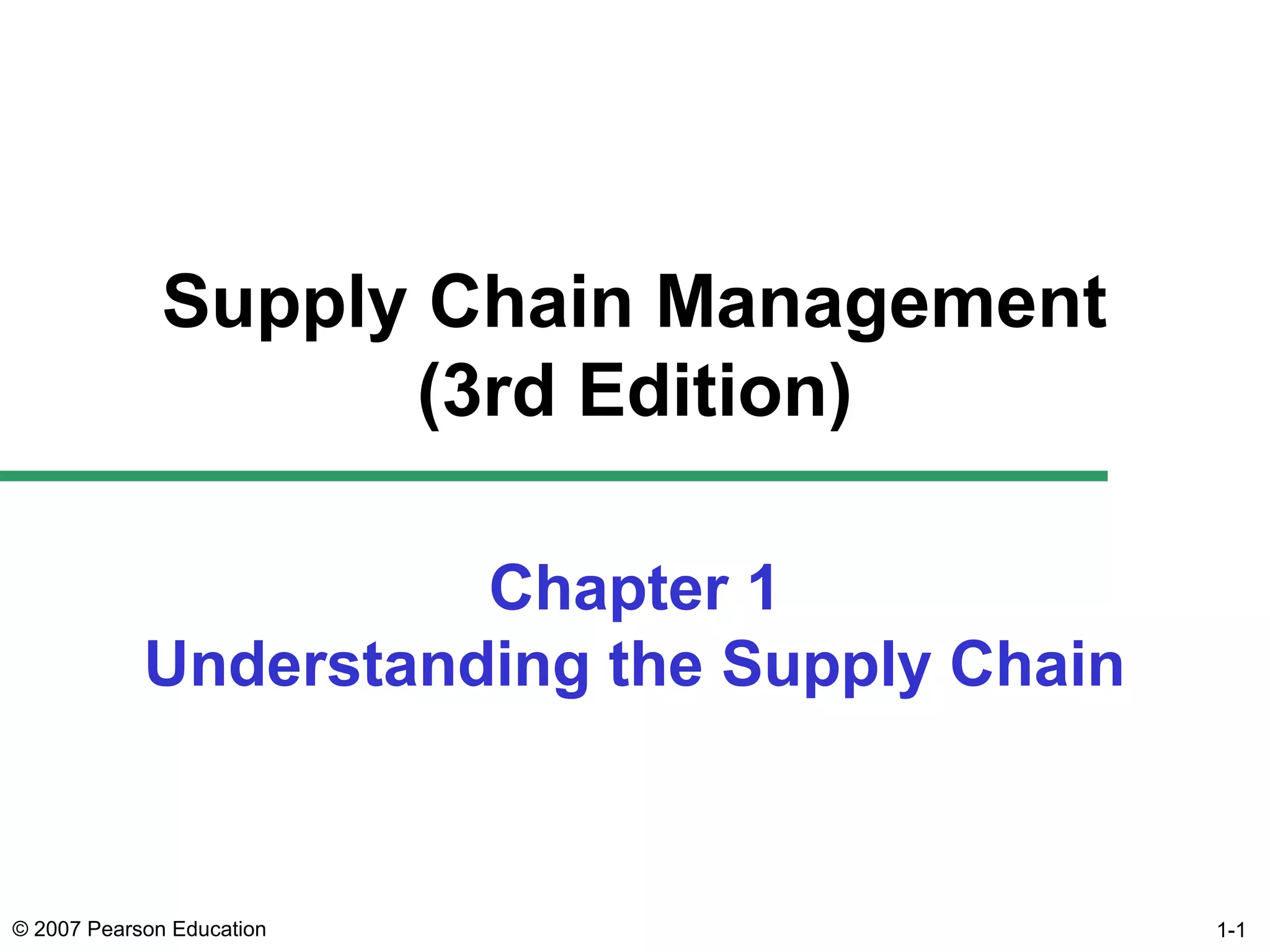 Chapter 1. understanding the supply chain | PPT