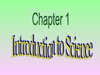 Form 1 Science Chapter 1.1 | PPT