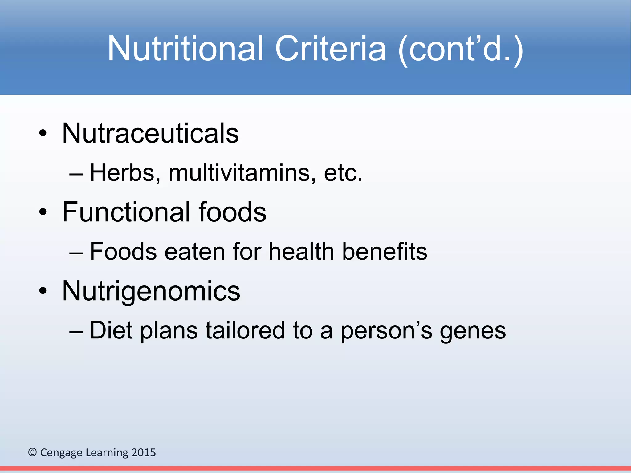 Chapter 1 - Food Selection | PPTX