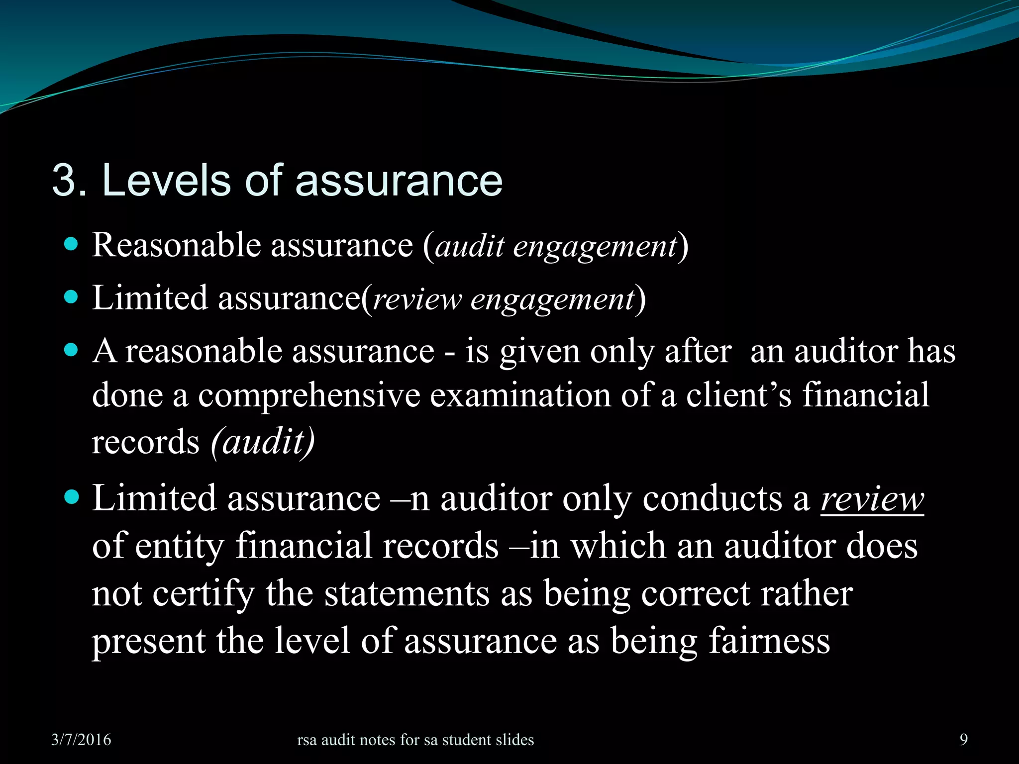 Chapter 1.auditing notes for an auditing students rsa | PPTX