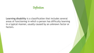 Learning Disability | PPT