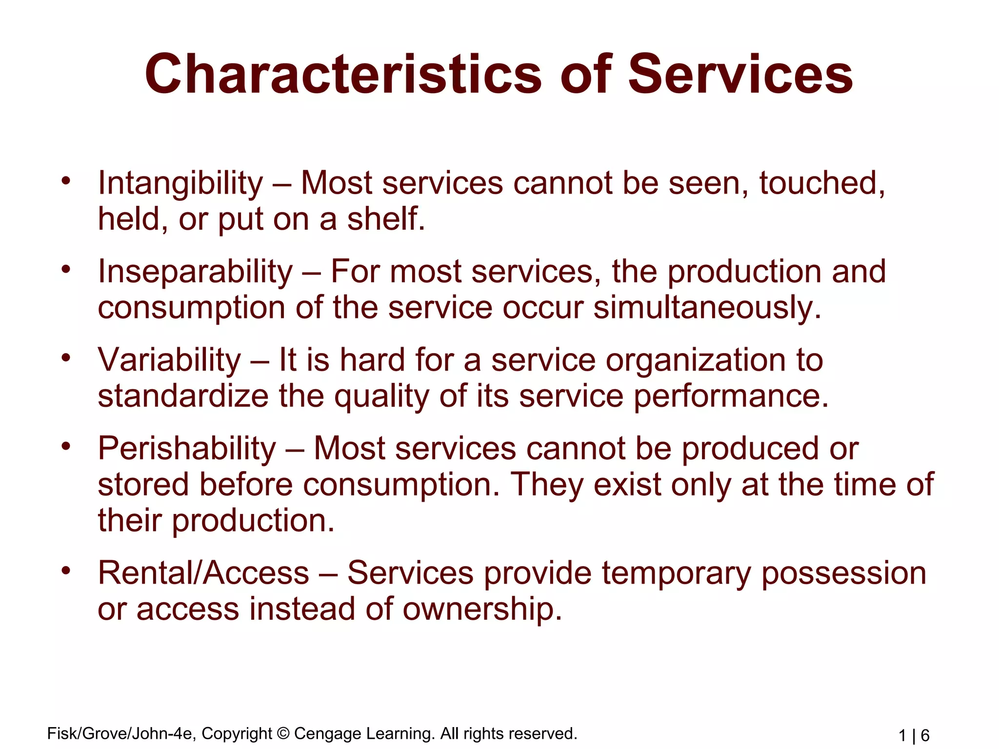 Services Marketing Chapter 1 Understanding Services Marketing | PPT