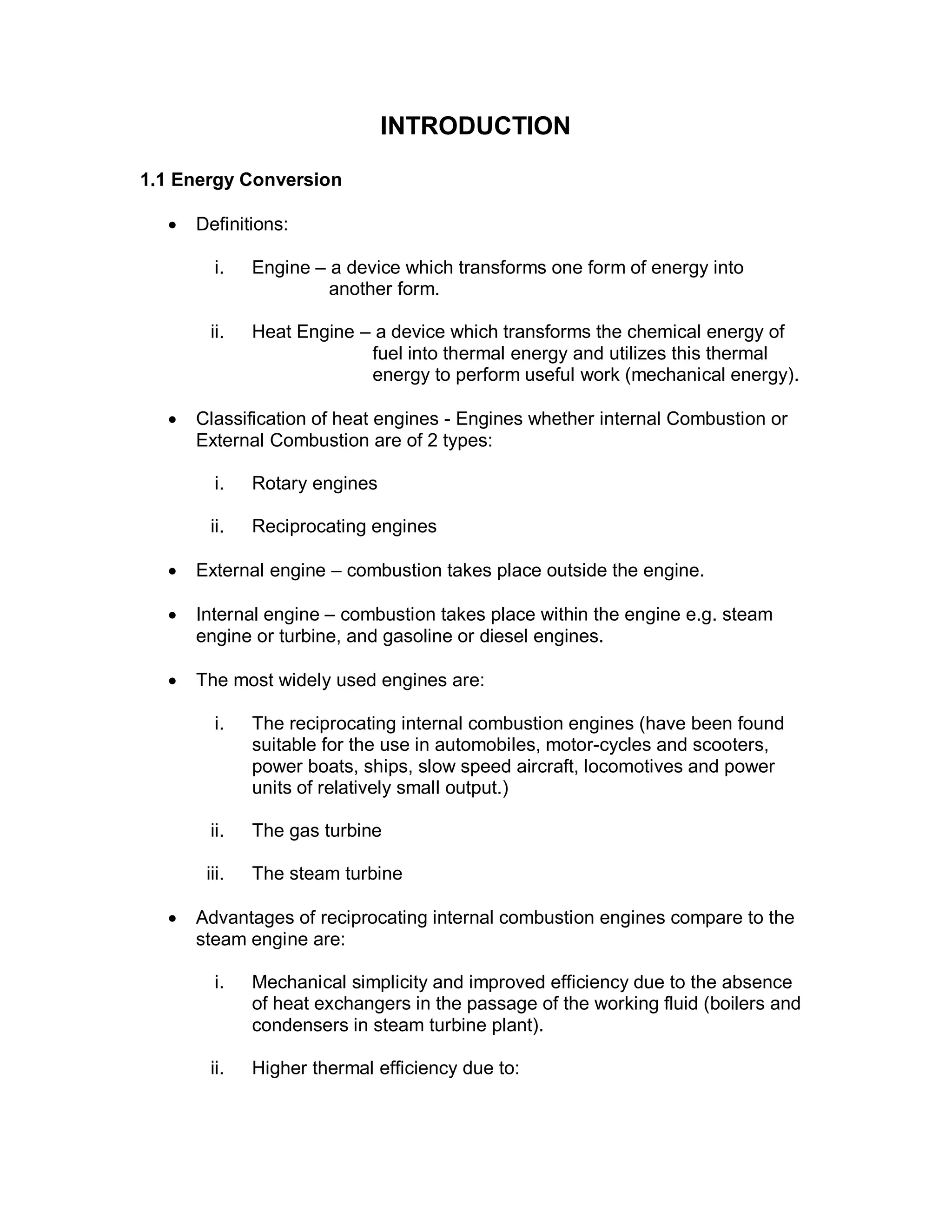 Chapter 1 internal combustion engine | PDF