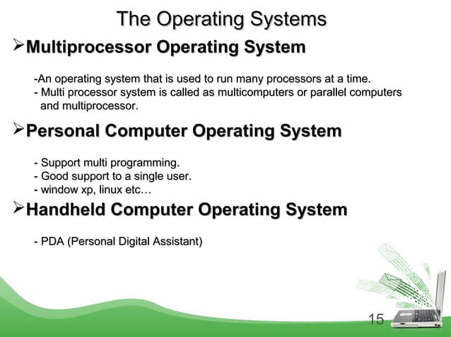 operating system | PPT | Operating Systems | Computer Software and ...
