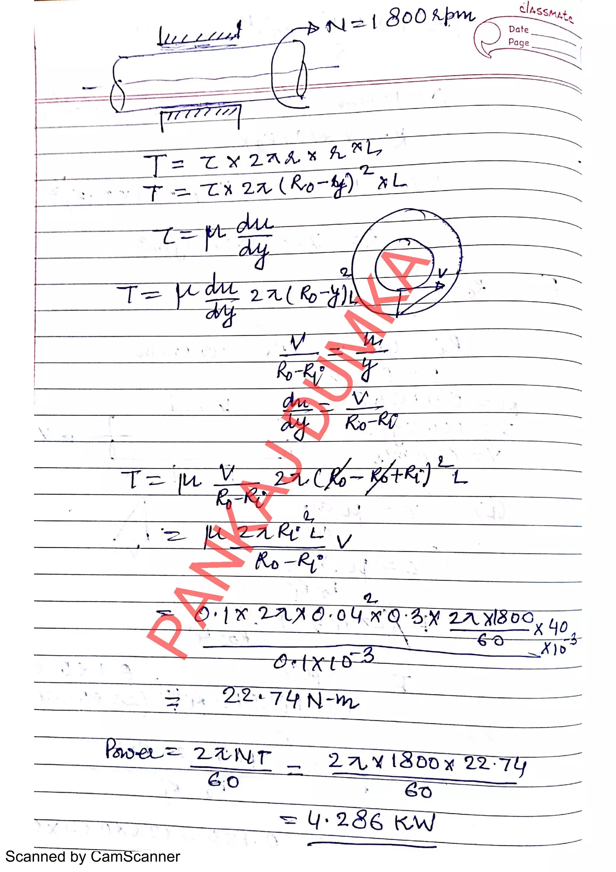 solution of introductoin to fluid mechanics and machines(Prof. Som and Prof. Biswas) Chapter 1 | PDF