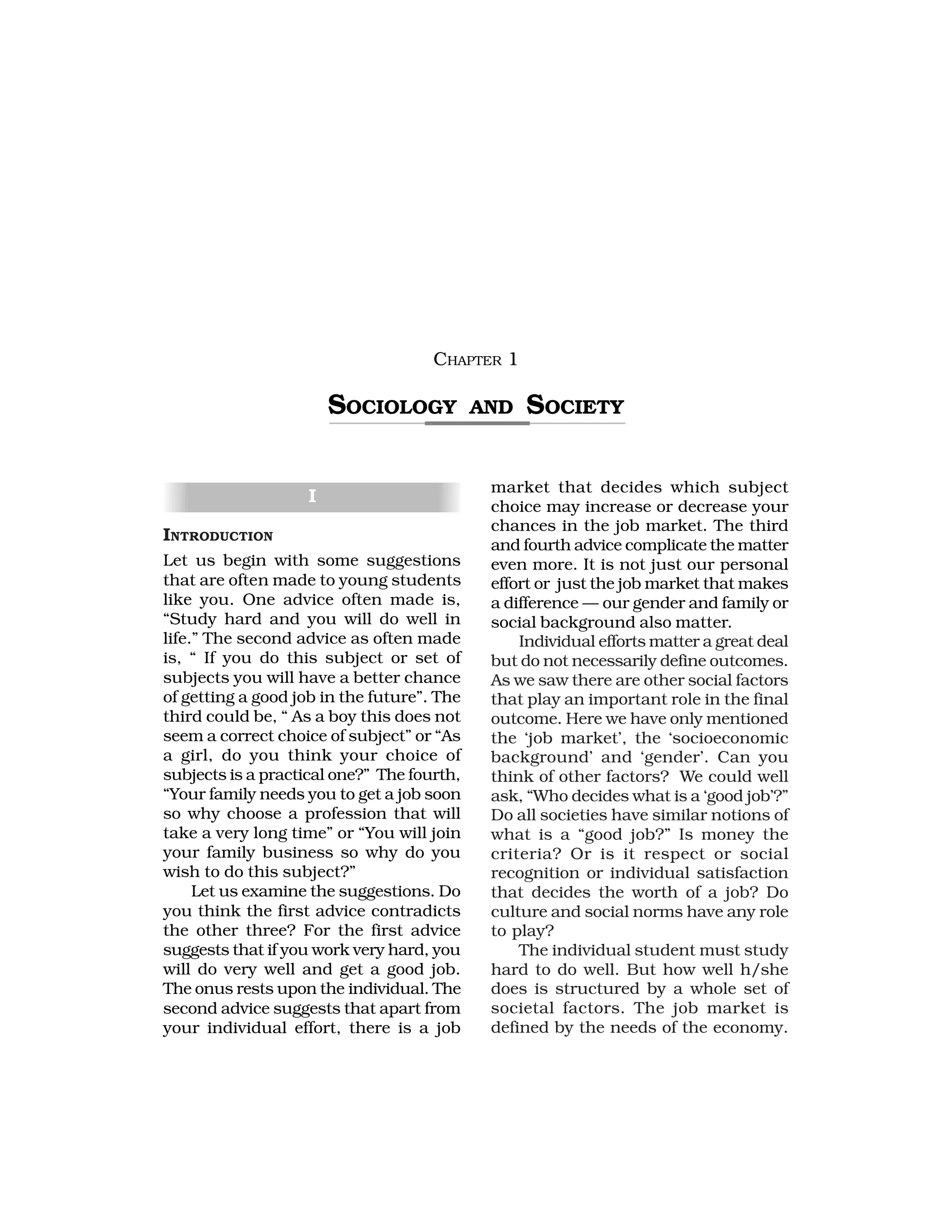 Chapter 1 - Sociology and Society | PDF
