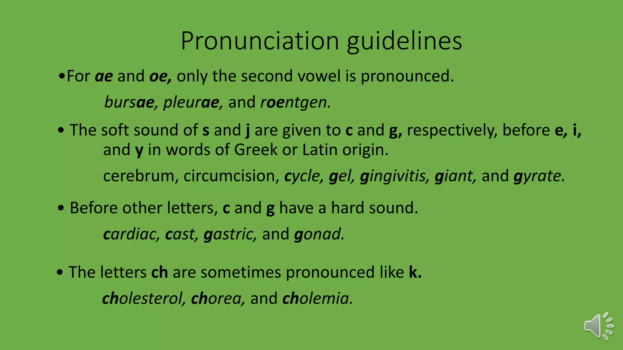 Chapter 1. presentation of medical english | PPTX