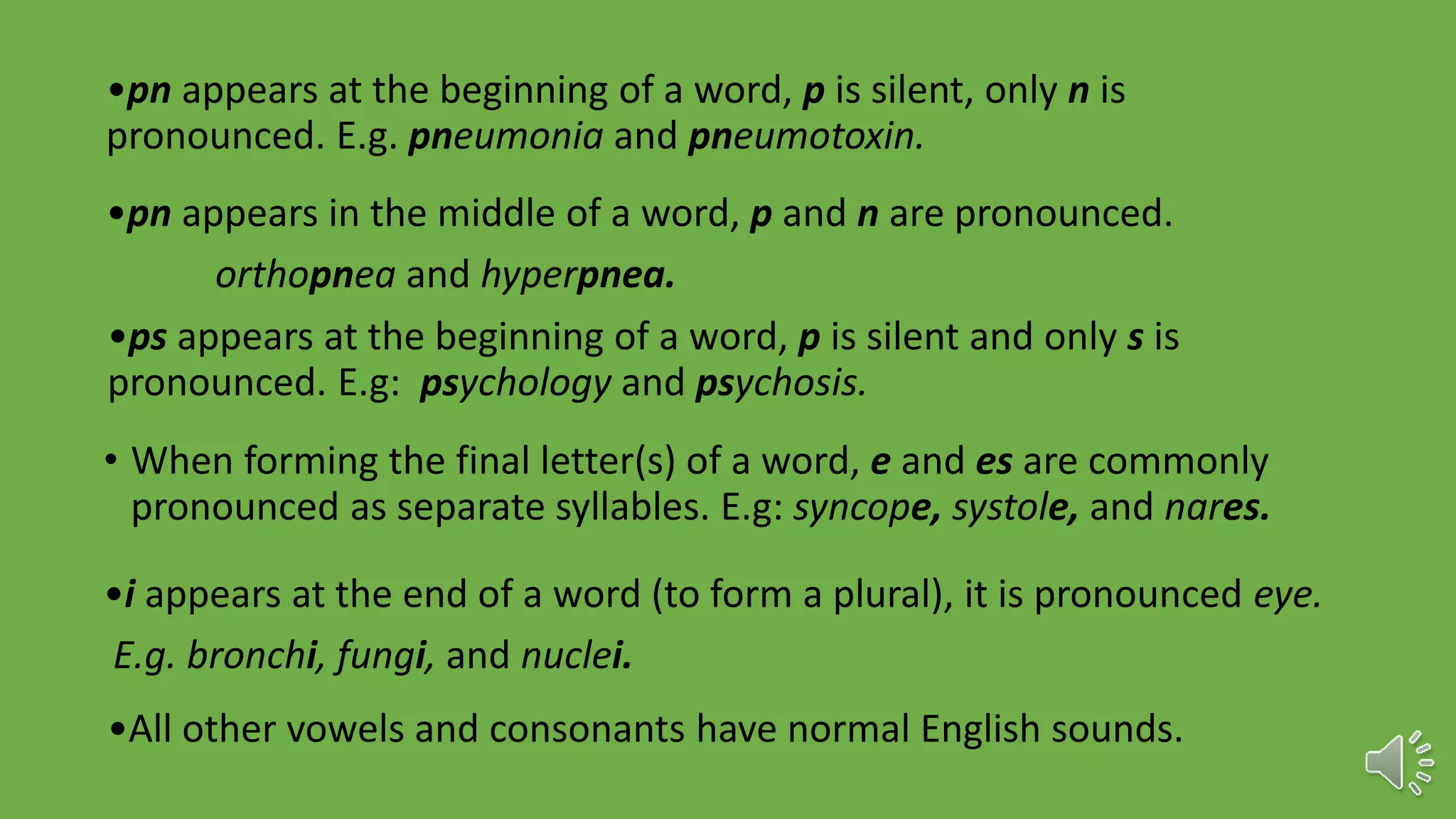 Chapter 1. presentation of medical english | PPTX