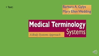Chapter 1. presentation of medical english | PPTX