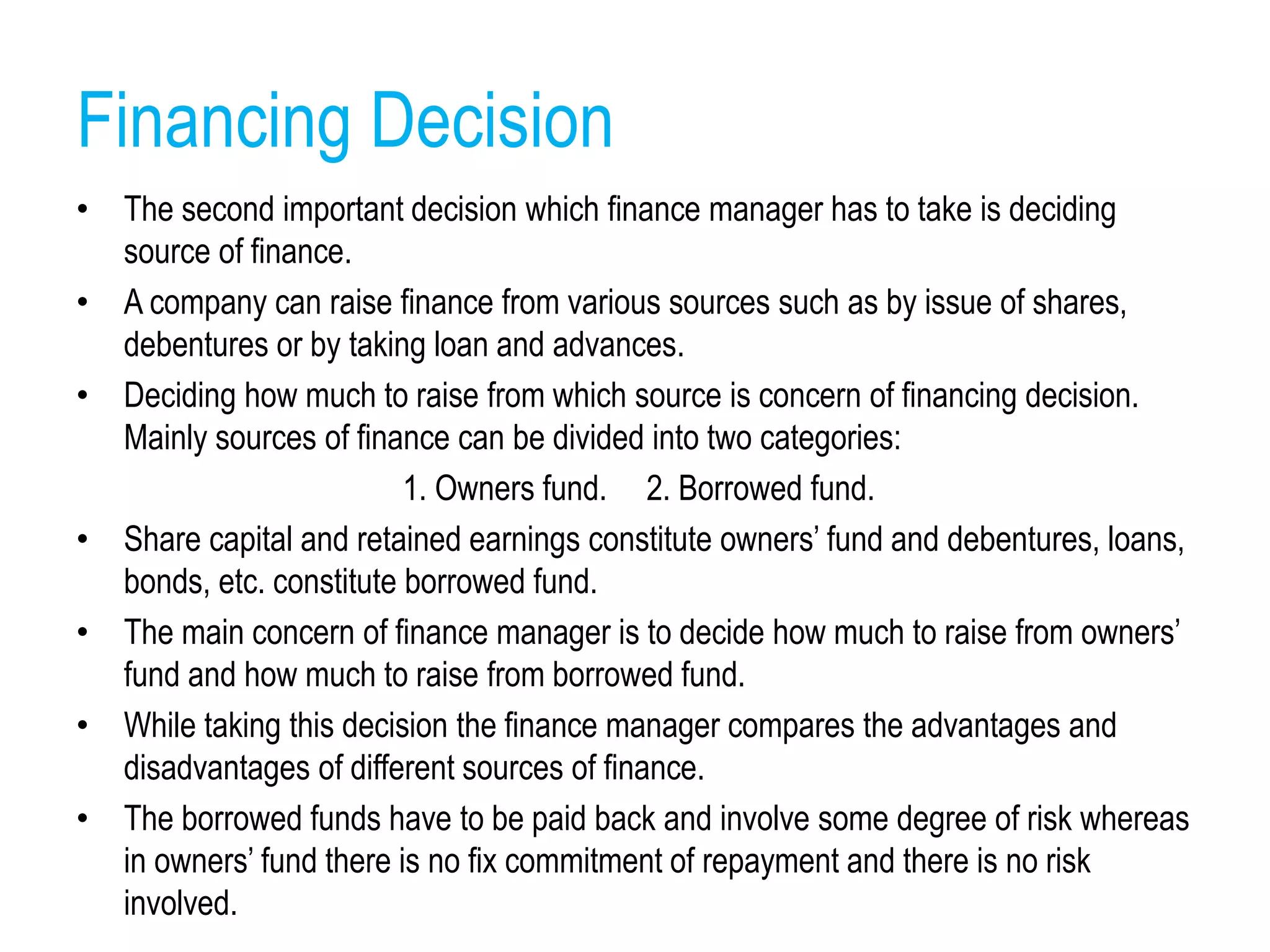 Chapter 1 Introduction to Financial Management | PPTX