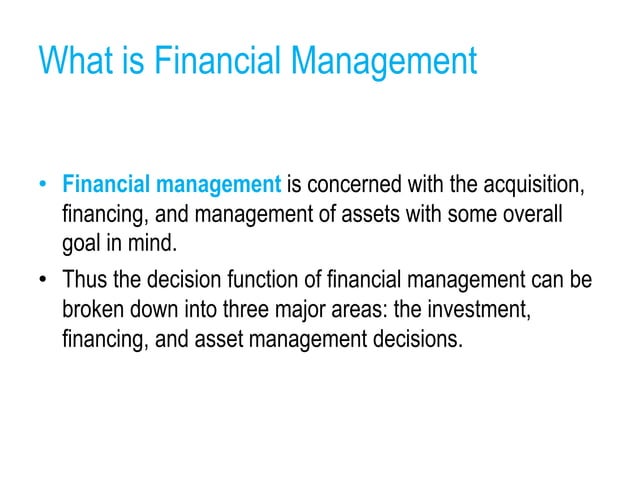 Chapter 1 Introduction to Financial Management | PPTX