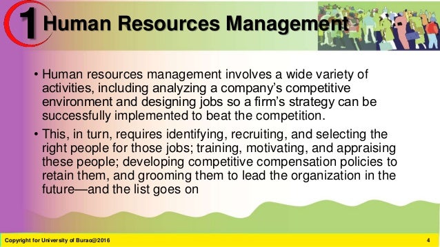 Chapter 1 Challenges Of Human Resource Management