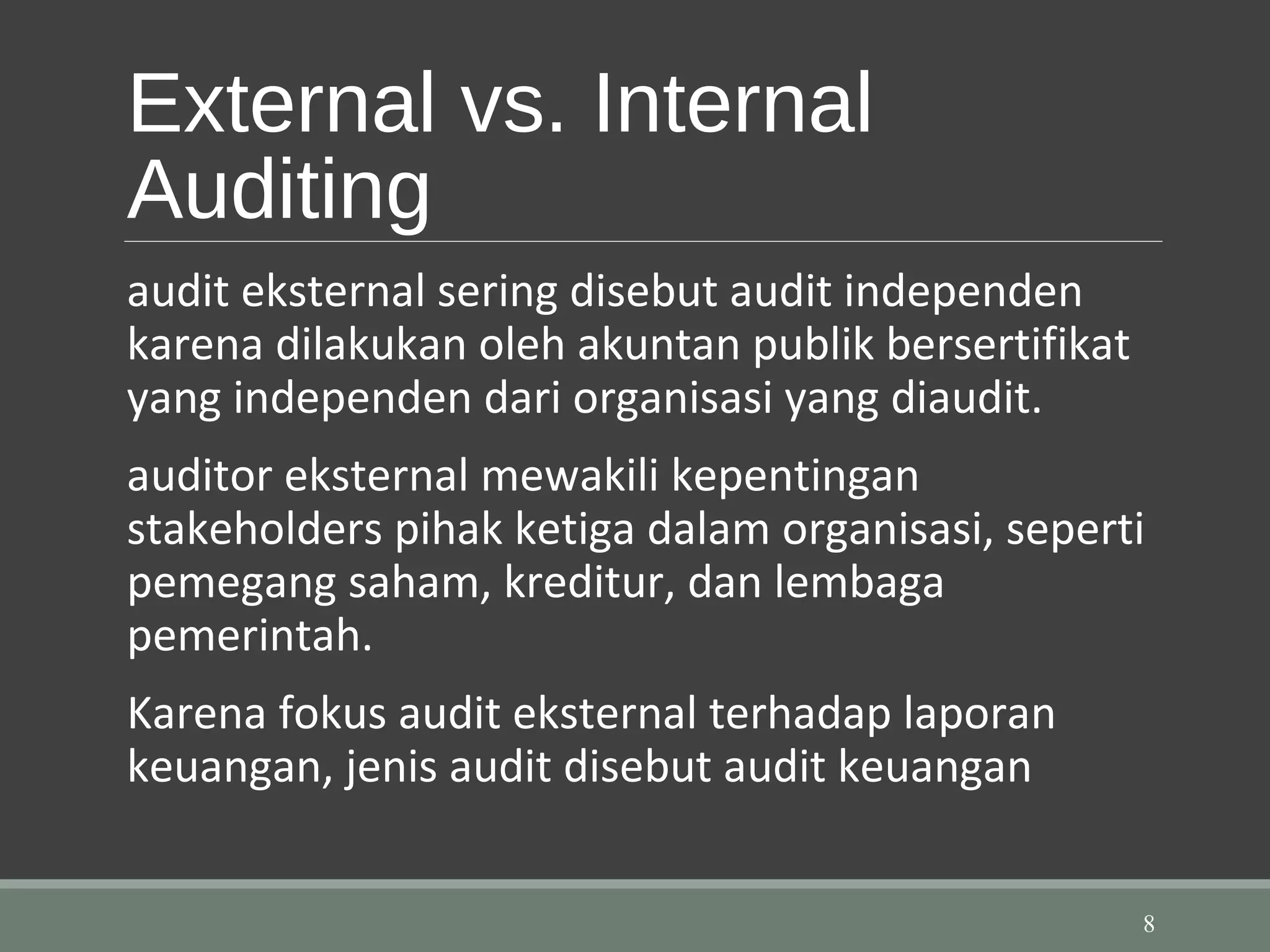 Chapter 1. auditing and internal control | PPT