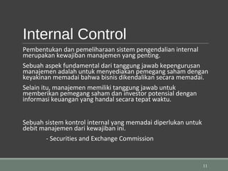 Chapter 1. auditing and internal control | PPT
