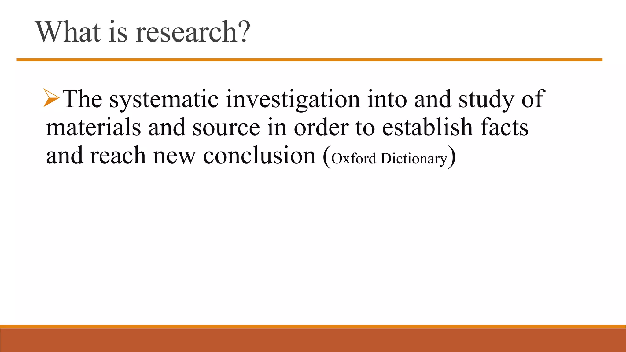 Chapter 1 - Introduction to Research | PPT