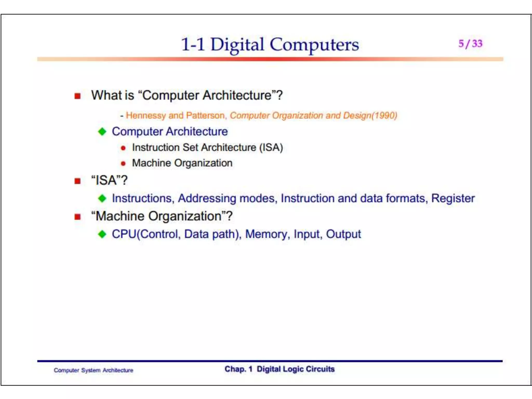 Computer Organisation Design | PPT