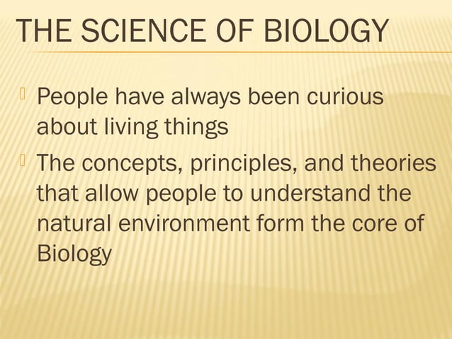 Glencoe Biology Chapter 1 Biology: The Study of Life | PPT ...
