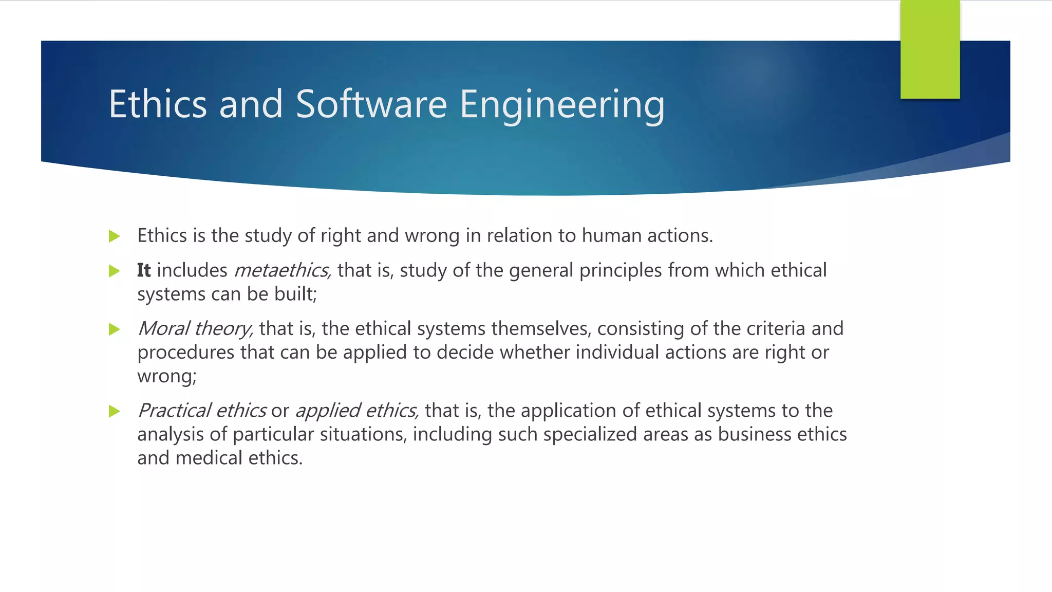 Chapter 1: Professional Issues in Software Engineering | PPTX