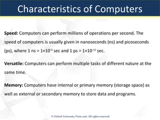 Chapter1 fundamentals of computers by reema thareja | PPT