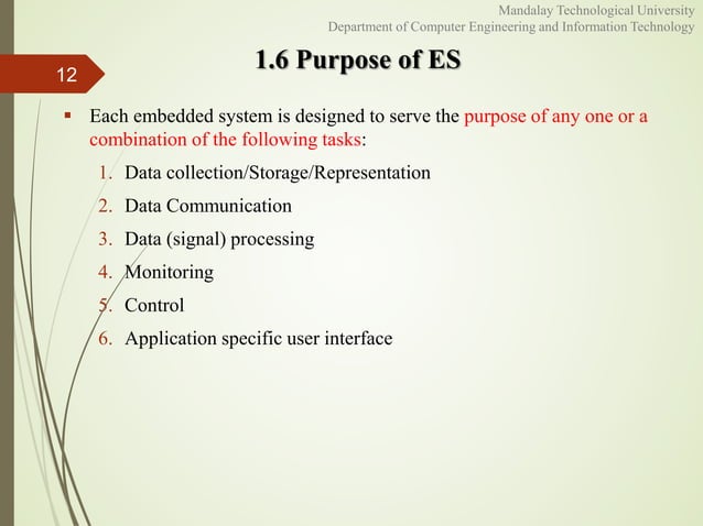 Introduction to Embedded Systems I : Chapter 1 | PPTX | Operating Systems | Computer Software ...
