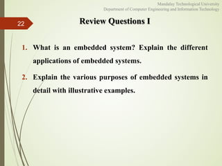 Introduction to Embedded Systems I : Chapter 1 | PPTX