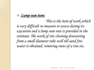 ESTIMATING AND COSTING | PPTX