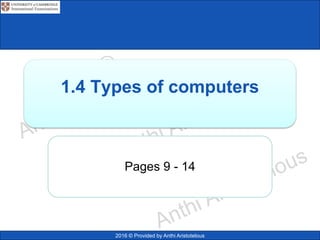 0417 IGCSE ICT Chapter 1 | PDF