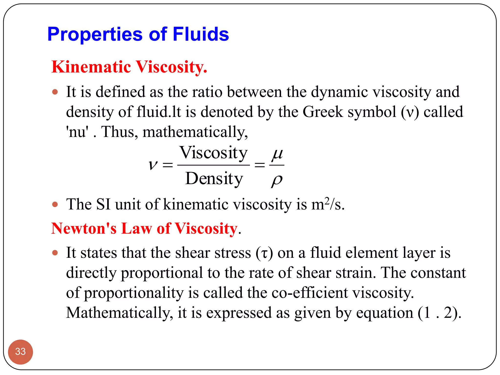 Chapter 1. introduction to fluid mechanics | PDF