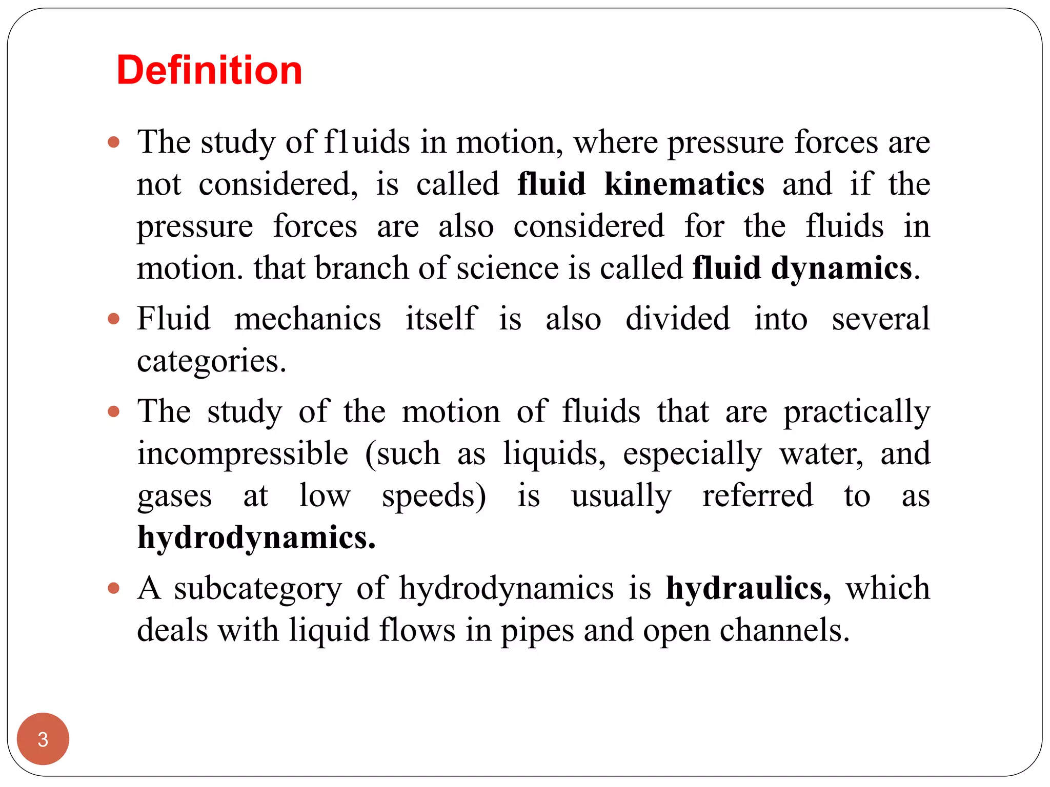 Fluid Mechanics. Chapter 1. Introduction to Fluid Mechanics | PDF