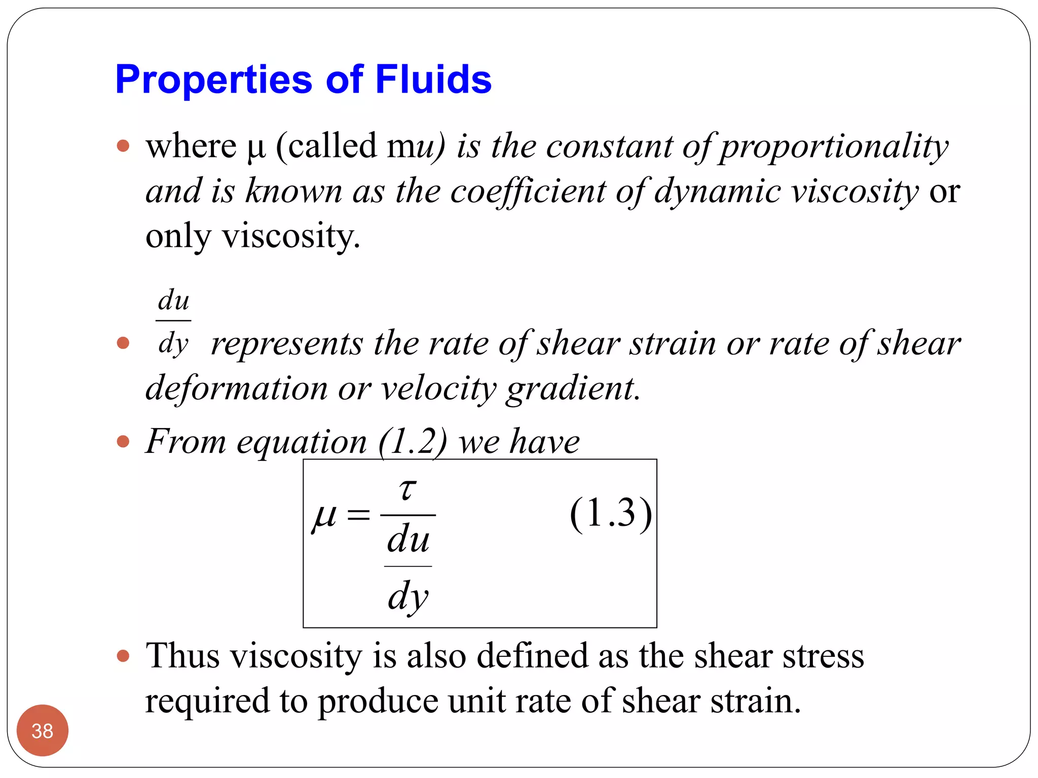 Fluid Mechanics. Chapter 1. Introduction to Fluid Mechanics | PDF Fluid Mechanics. Chapter 1. Introduction to Fluid Mechanics | PDF