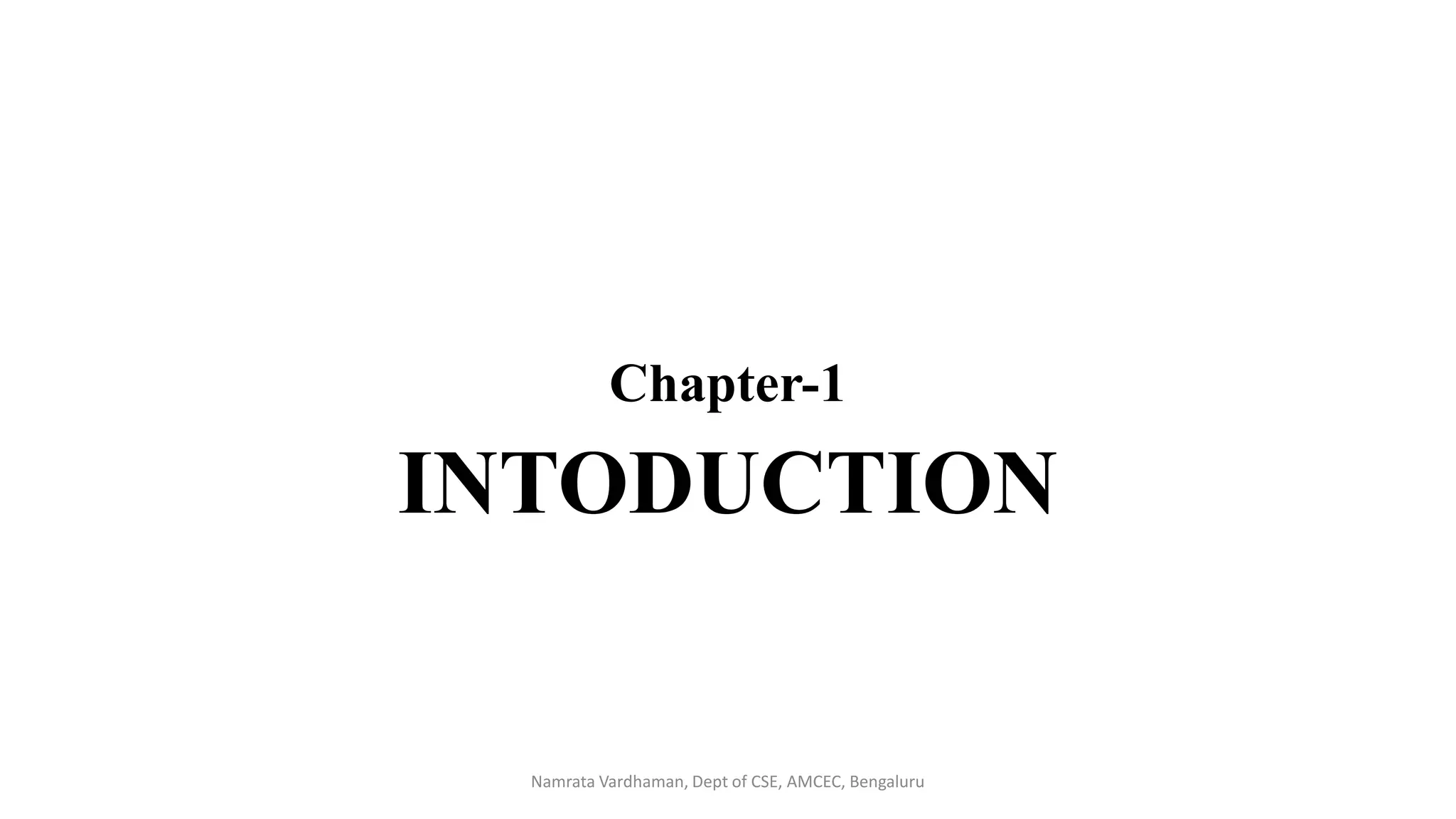 Chapter1-Introduction | PPT