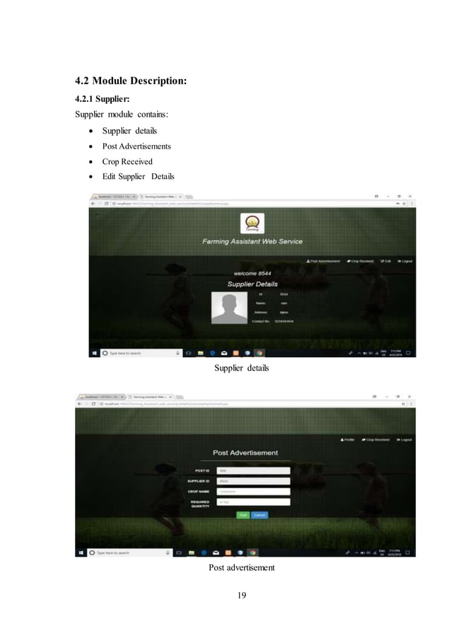 farming assistant web service | DOCX | Web Design and HTML | Internet