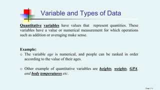 Statistics: Chapter One | PDF