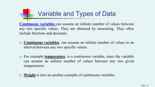 Statistics: Chapter One | PDF