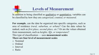 Statistics: Chapter One | PDF