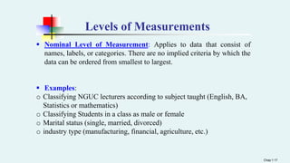 Statistics: Chapter One | PDF