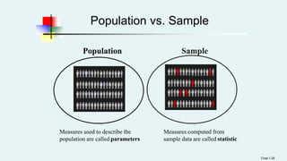Statistics: Chapter One | PDF
