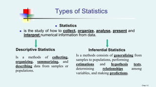Statistics: Chapter One | PDF