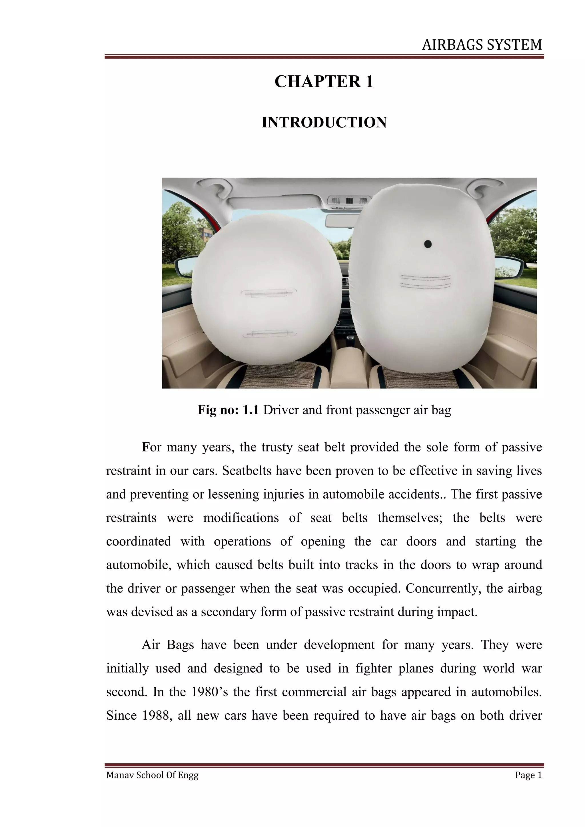 Air Bag System | PDF