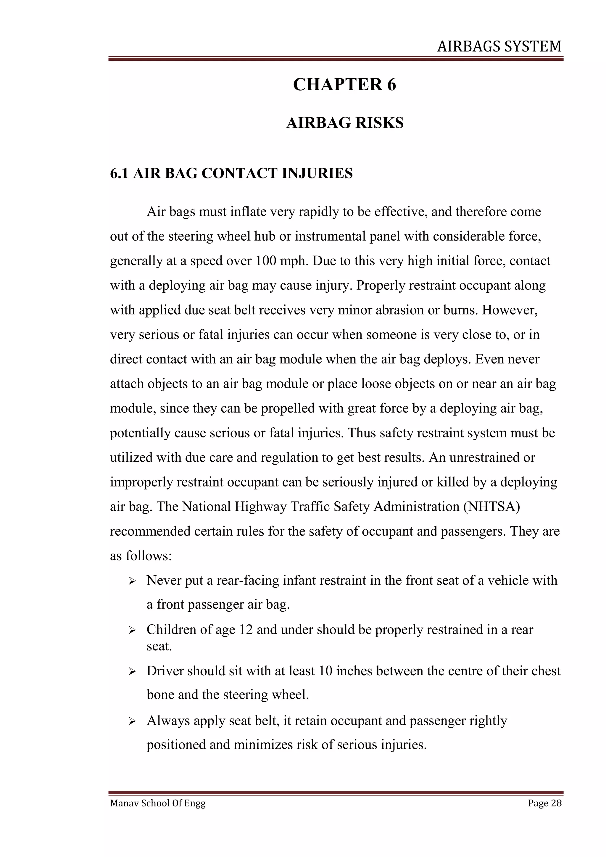 Air Bag System | PDF