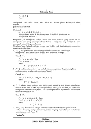 Chapter 1. himpunan (3) | PDF