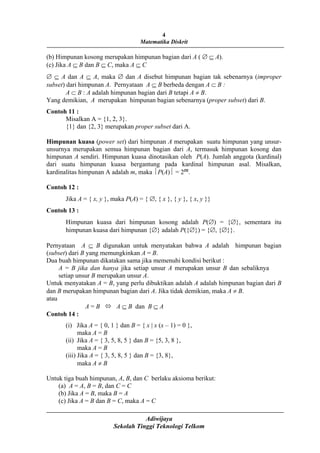 Chapter 1. himpunan (3) | PDF