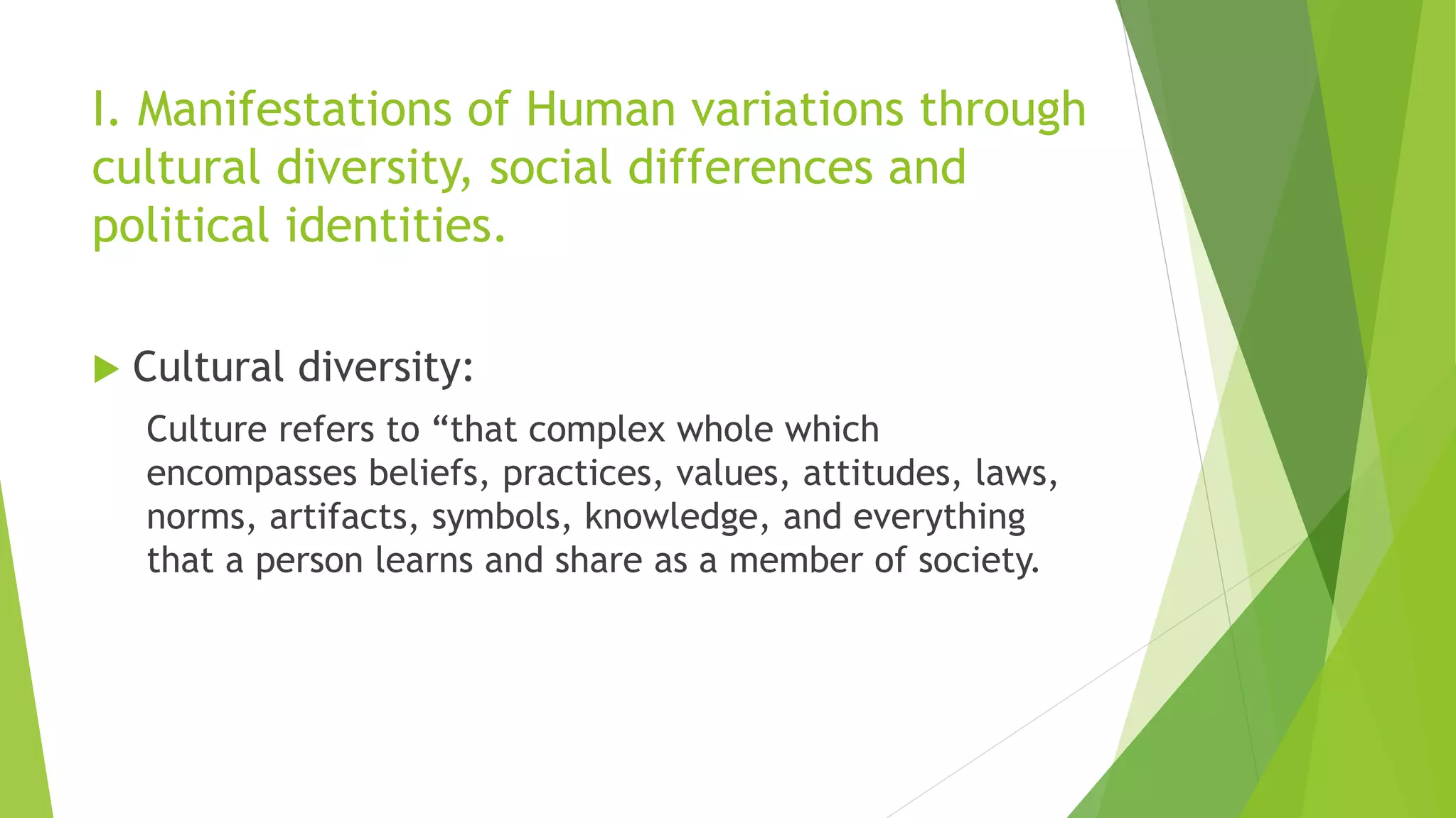 Chapter 1: STARTING POINT FOR THE UNDERSTANDING CULTURE, SOCIETY AND ...