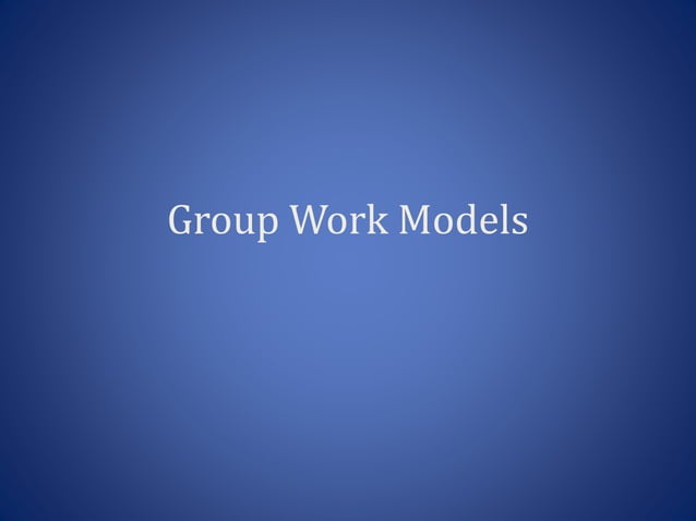 introduction to group work | PPTX | Education