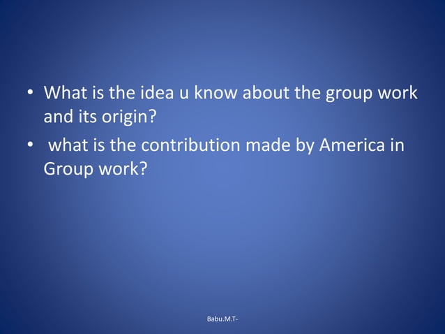 introduction to group work | PPTX | Education