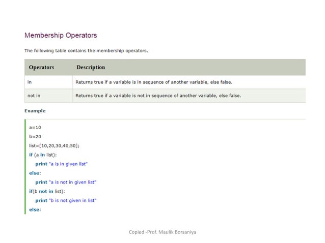 Chapter 1 Introduction To Python Maulik Borsaniya Pptx Programming Languages Computing