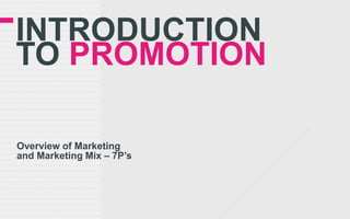 Introduction To Promotion | PPTX