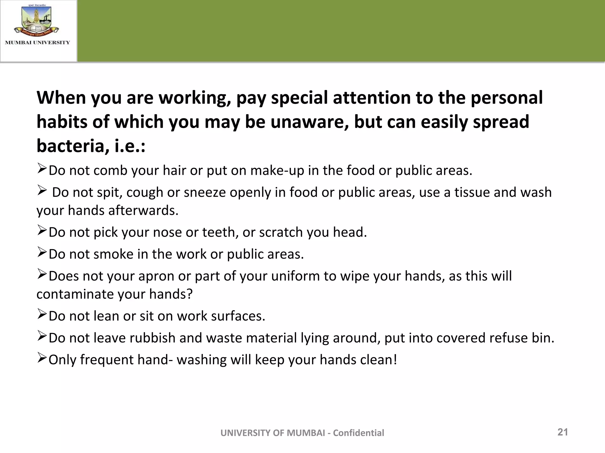 Introduction to Food Production Department | PPT