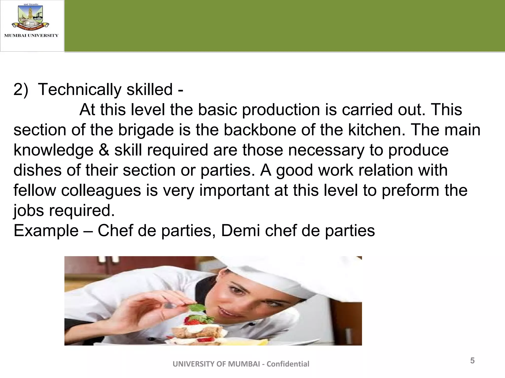Introduction to Food Production Department | PPT